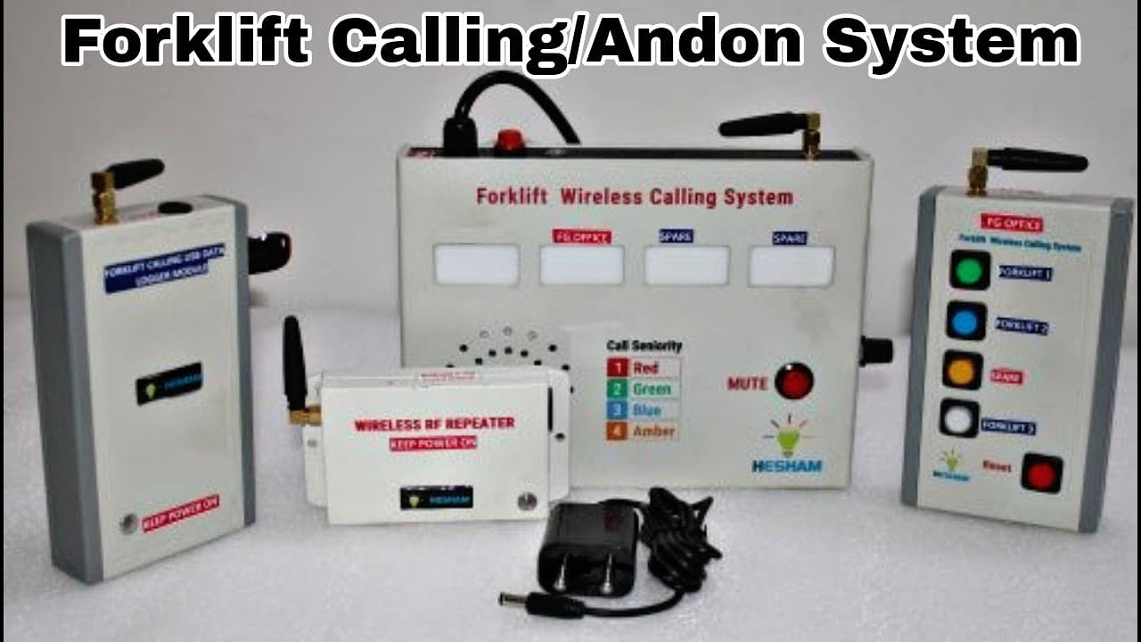 Forklift Calling System Forklift Andon System - YouTube