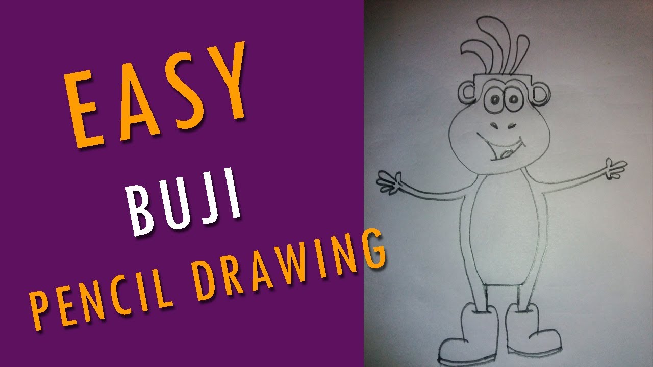 Easy Drawing Dora friend Buji - YouTube