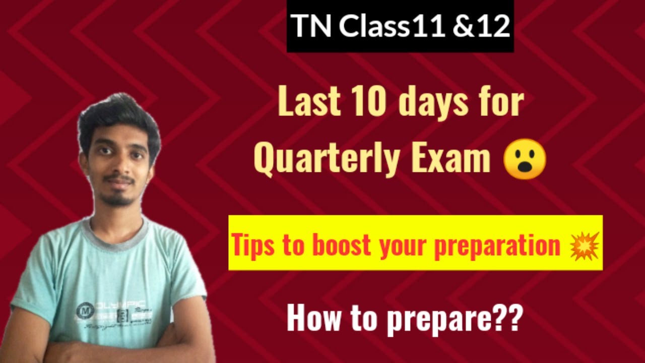 Last 10 days Preparation Strategies for Quarterly Exam 2022|Ultimate ...
