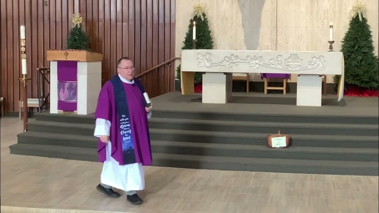 Gospel and Homily by Fr. Mike - 12/22/2024 - 12 noon Sunday Mass - Fourth Sunday of Advent - YouTube