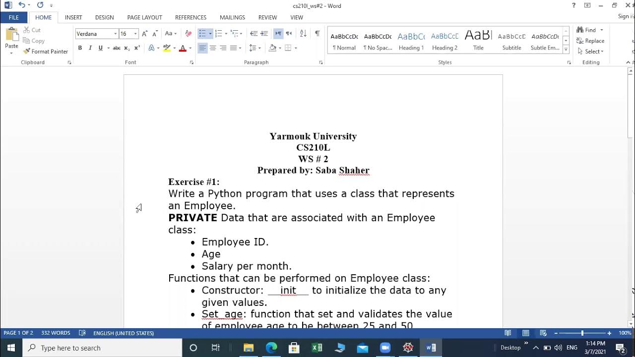 cs210l lecture3 saba - YouTube