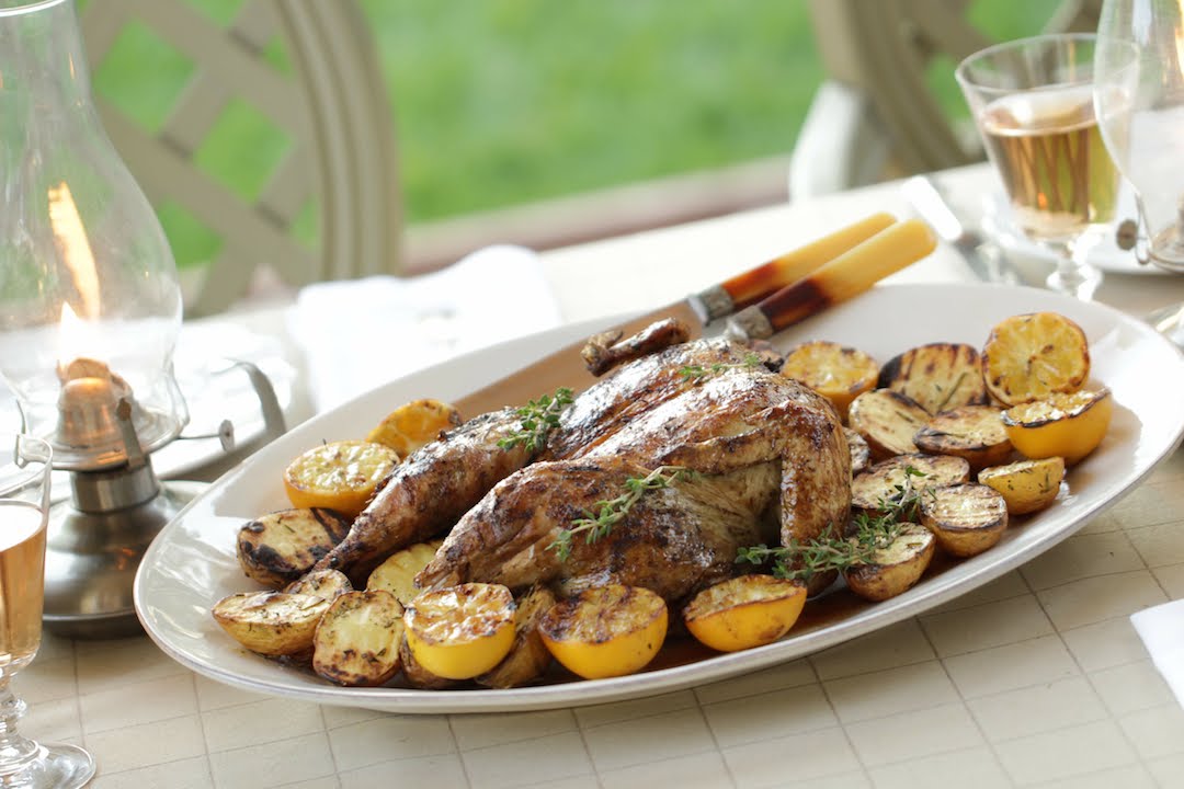 Beth's Grilled Lemon Thyme Chicken and Potato Dinner |ENTERTAINING WITH ...