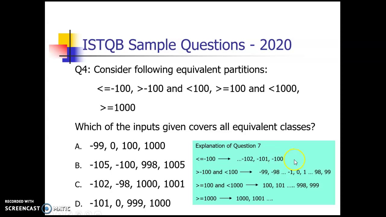 ISTQB 2020 Foundation Level Sample Questions 1 To 8 YouTube istqb-2020-foundation-level-sample-questions-1-to-8-youtube