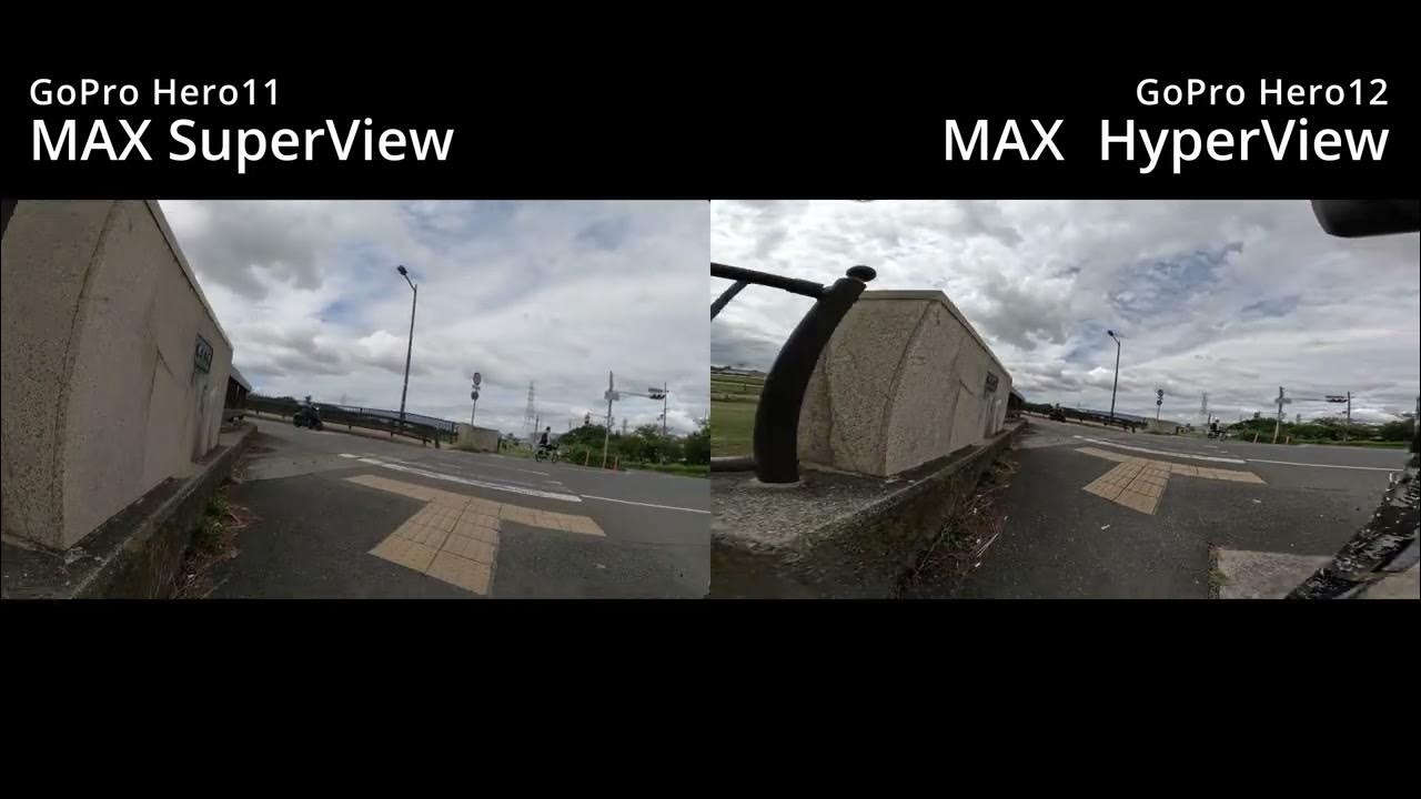 GoPro Hero12 MAX HyperView画角比較 - YouTube