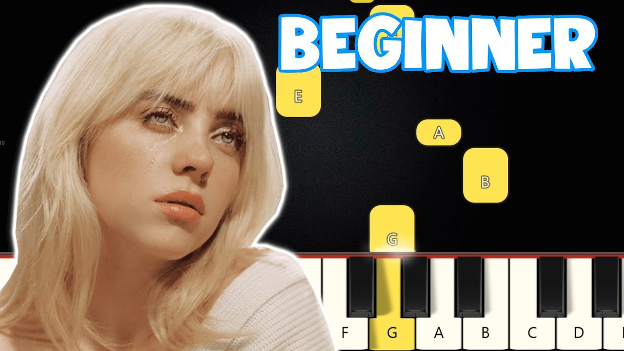 TV - Billie Eilish | Beginner Piano Tutorial | Easy Piano - YouTube