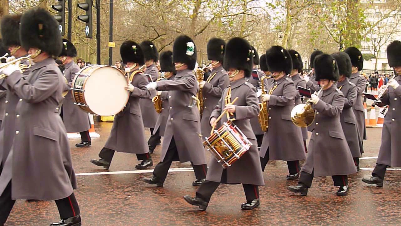 Band of the Welsh Guards and 1st Battalion Coldstream Guards - YouTube