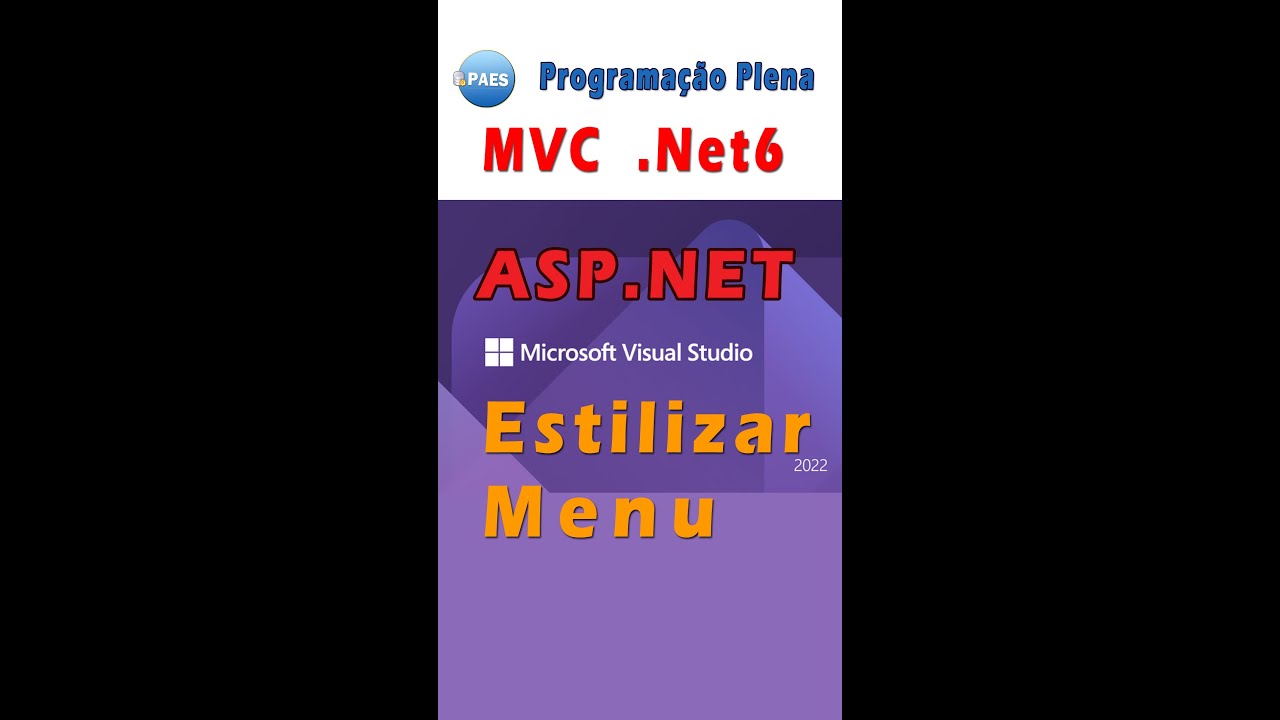 Estilizando o menu da aplicação ASP.Net MVC .Net6.Visual Studio 2022 ...