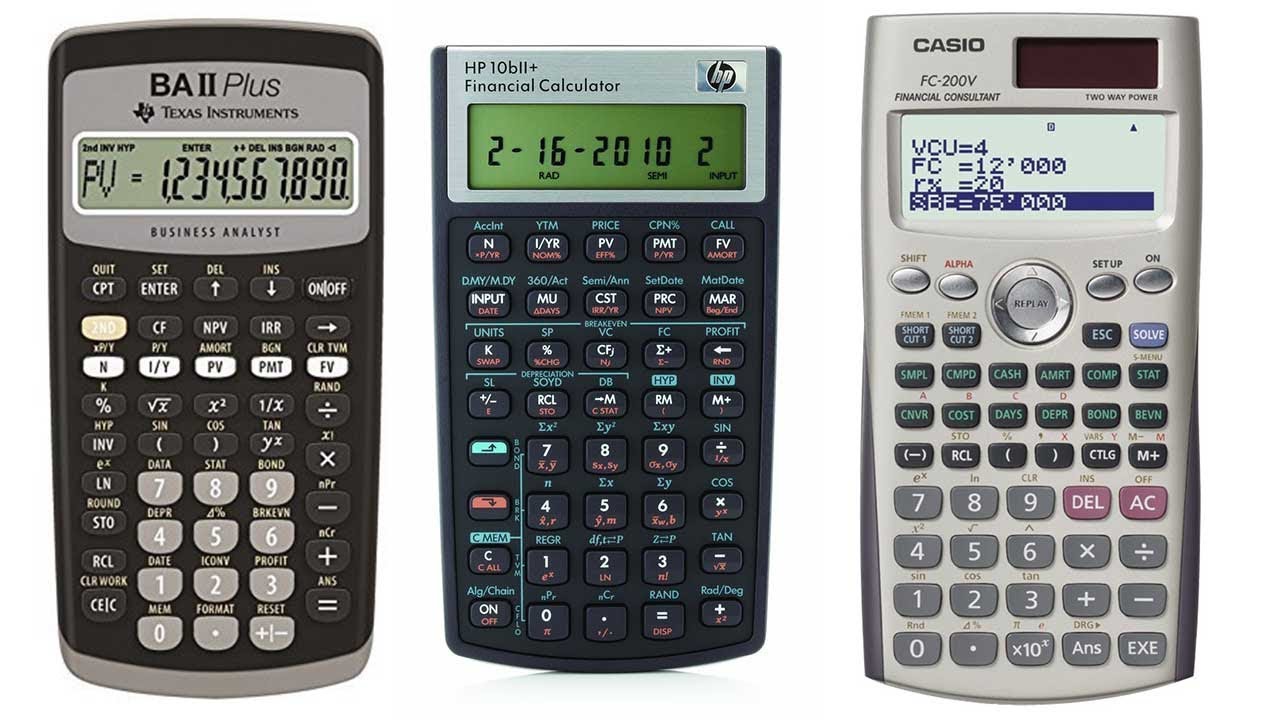 5 Best Financial Calculator 2018 - YouTube