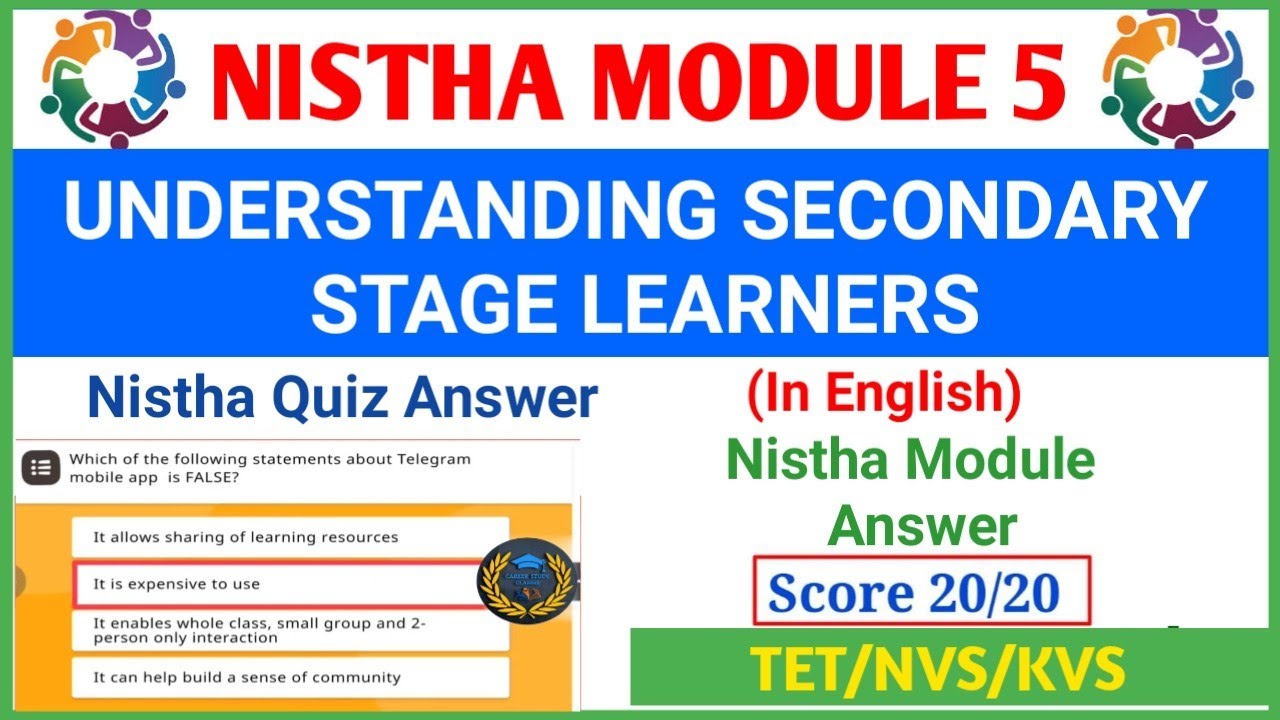 Nistha Module 5 | Art Integrated learning | module 5 quiz answers in ...