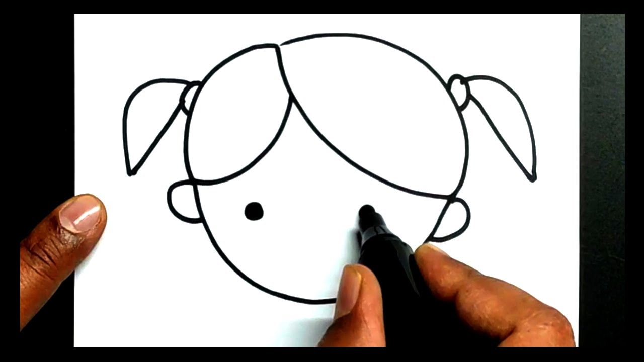 How to draw a face || Easy drawing for kids - YouTube