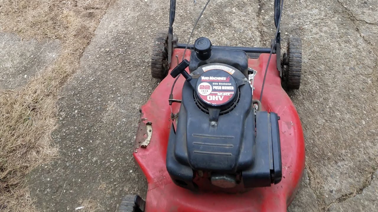 Yard Machines Mower & Chinese Honda Engine - YouTube