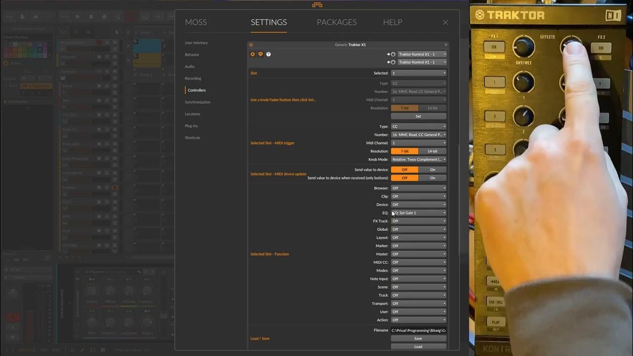 Generic Flexi - Controlling the Bitwig Equalizer (using an NI Traktor X1) - DrivenByMoss 15.6 ...