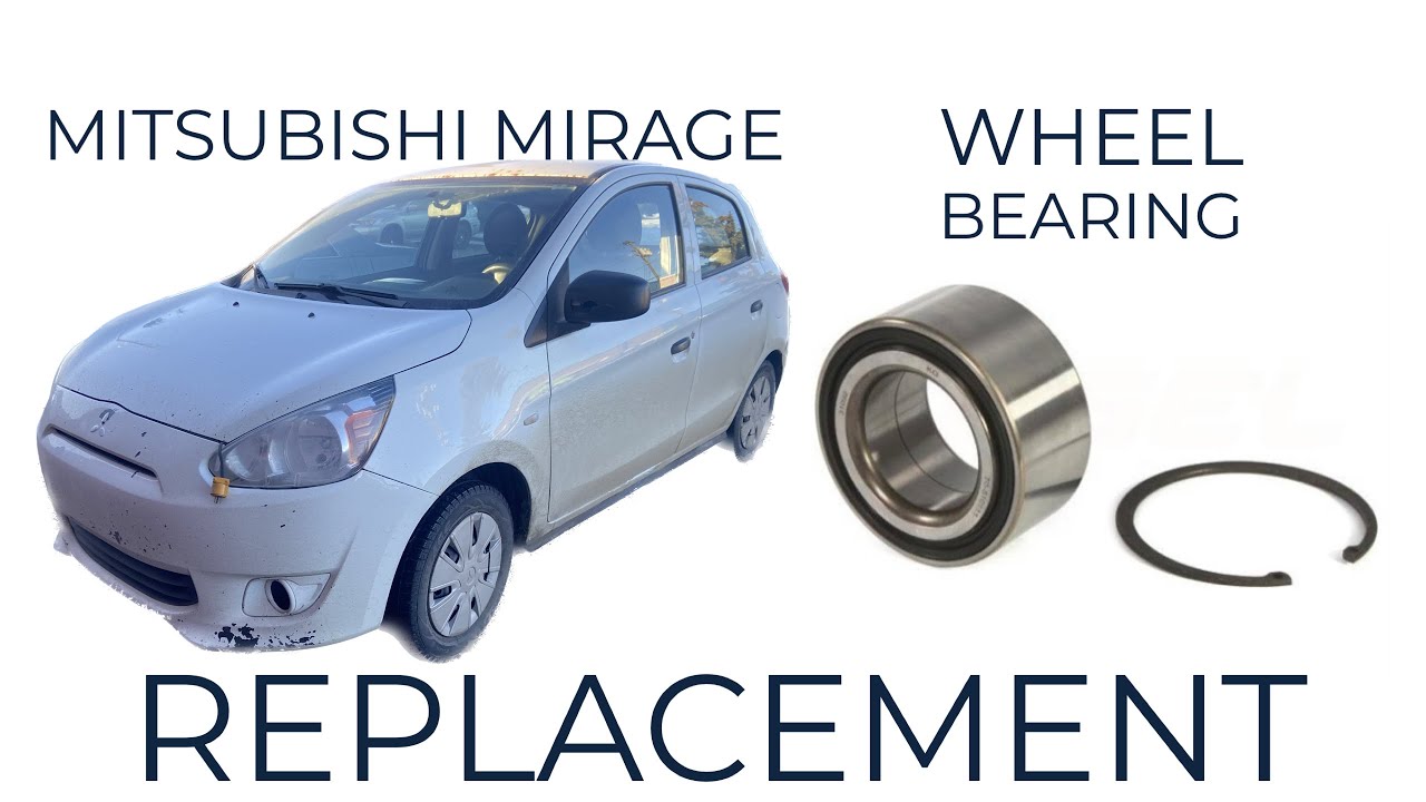 Replacing a NOISY rear wheel BEARING on Mitsubishi Mirage - YouTube
