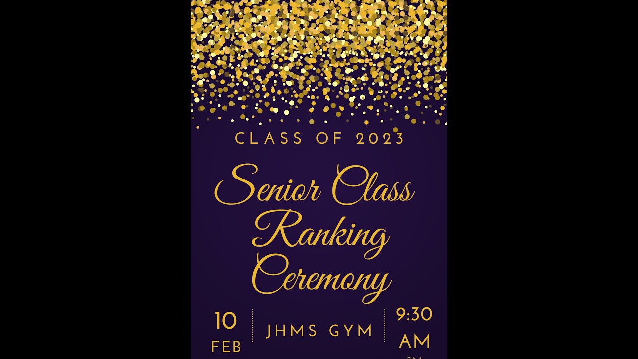 Senior Class Ranking Ceremony - YouTube