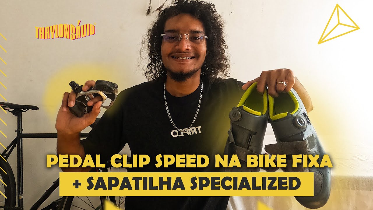 PEDAL CLIP SPEED NA BIKE FIXA E SAPATILHA SPECIALIZED - YouTube