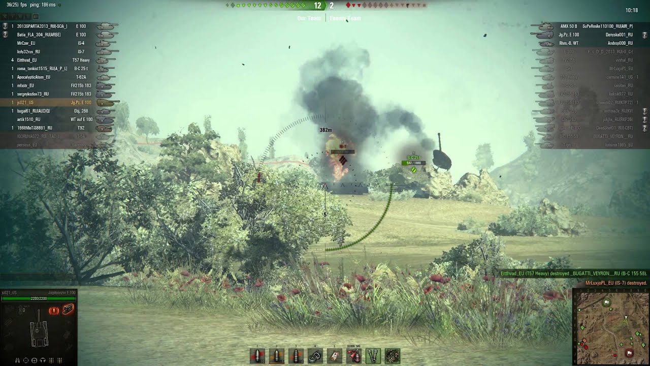 World of Tanks - Turret fly off - YouTube