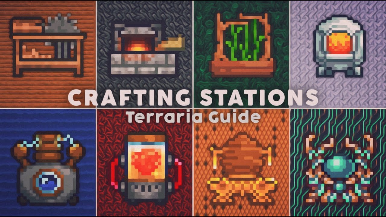 Crafting Stations - Terraria Guide (1.4.4.9) - YouTube