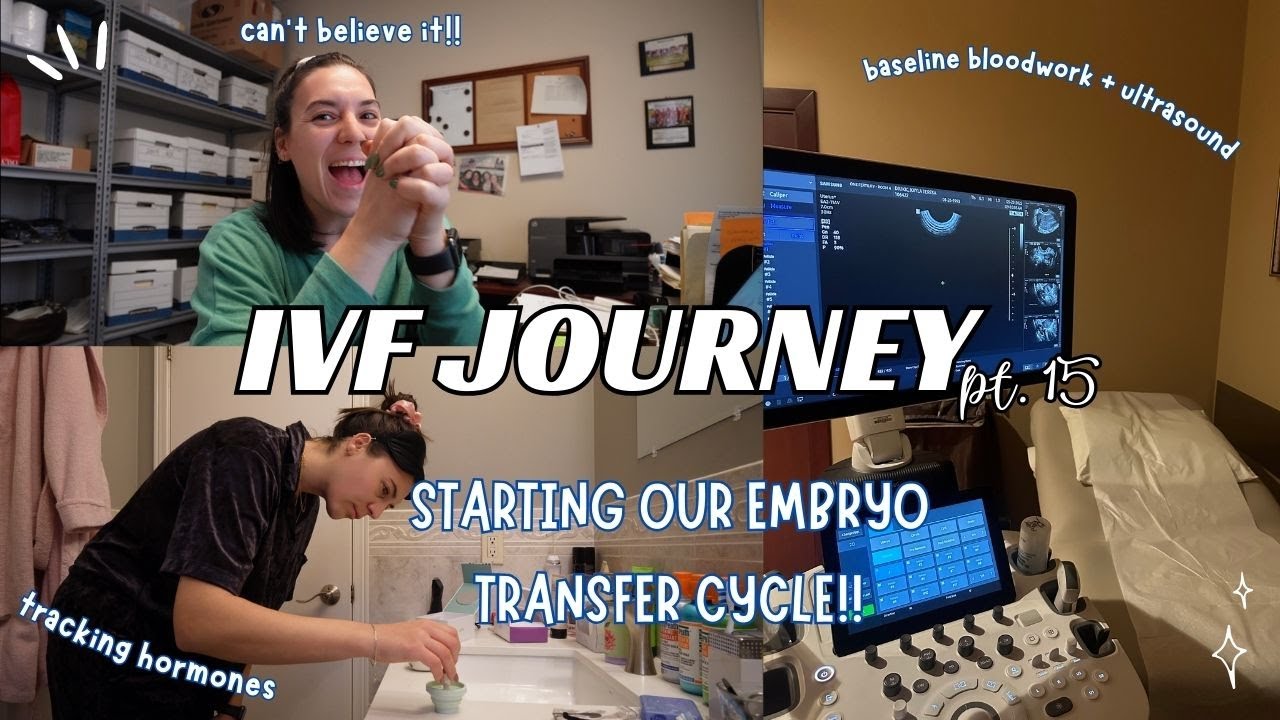 IVF JOURNEY pt15| starting our IVF transfer cycle!! doing baseline ...