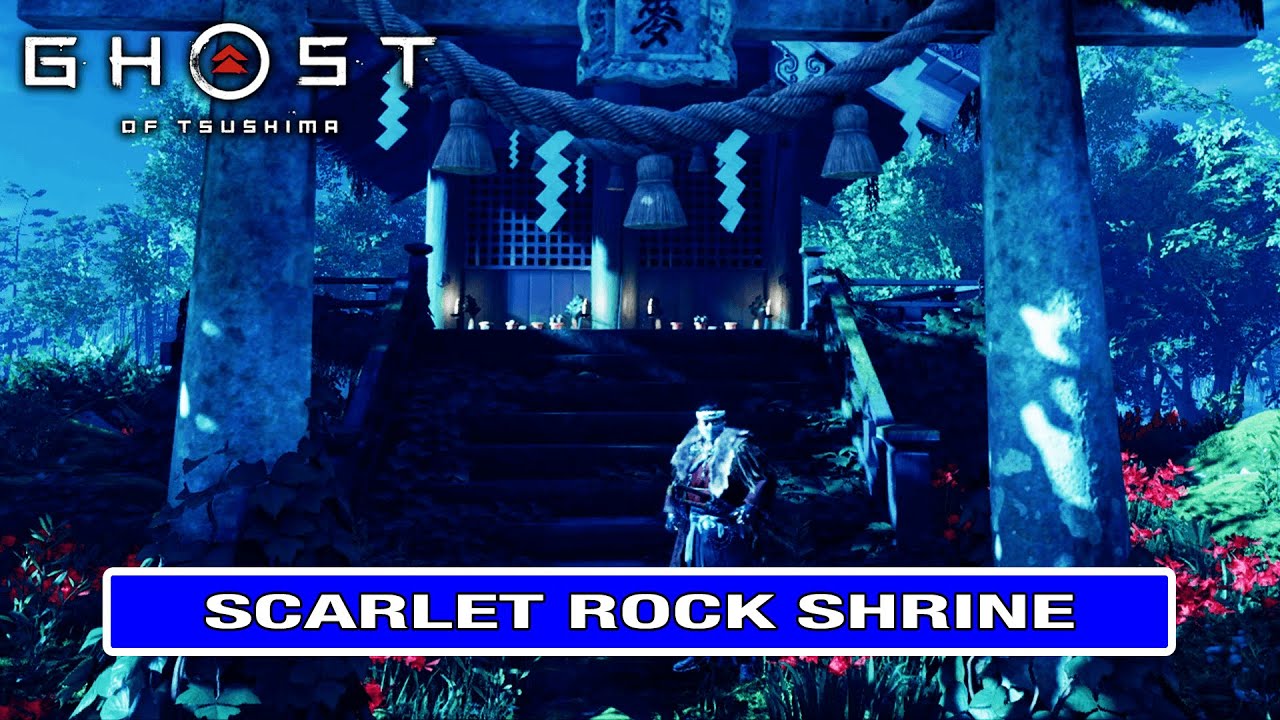 SCARLET ROCK SHRINE Walkthrough - Ghost of Tsushima [SCARLET ROCK ...