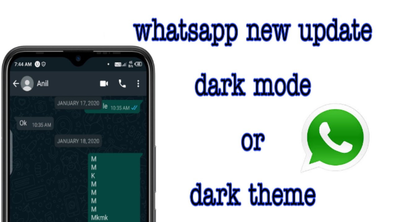 enable dark mode in whatsapp android / whatsapp dark theme android ...