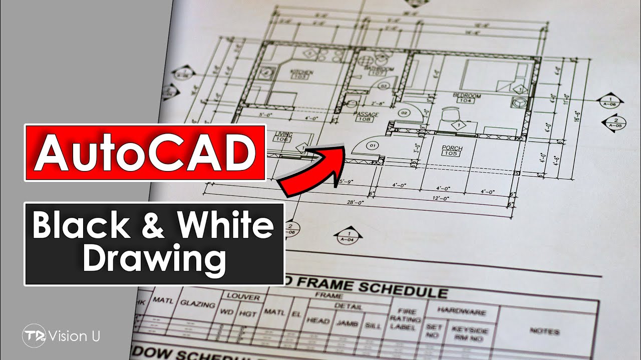 How to print BLACK & WHITE in AutoCAD 2023 - YouTube