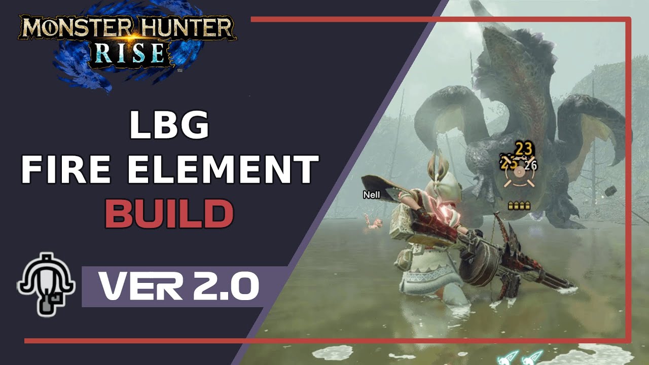 Monster Hunter Rise | Light Bow Gun Fire Element Build 2.0 & Showcase ...