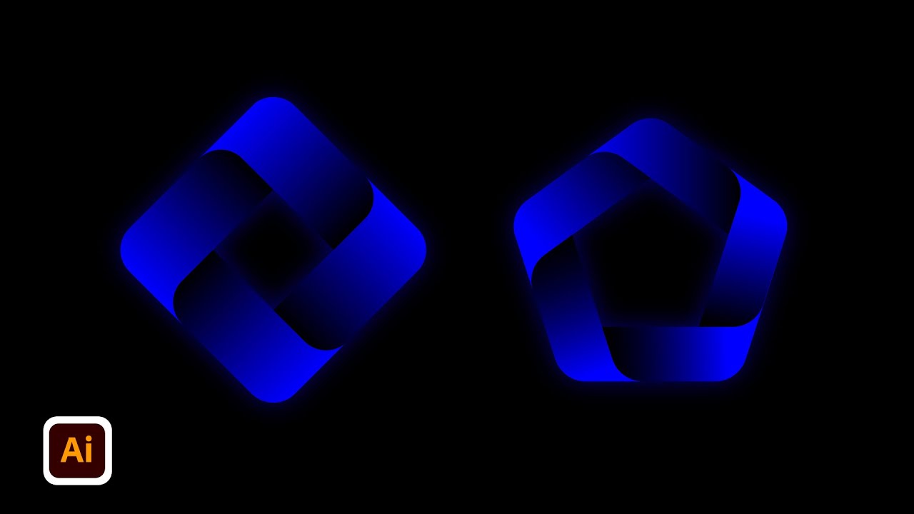 Create a Hexagonal and Square logo in Adobe illustrator tutorial ...
