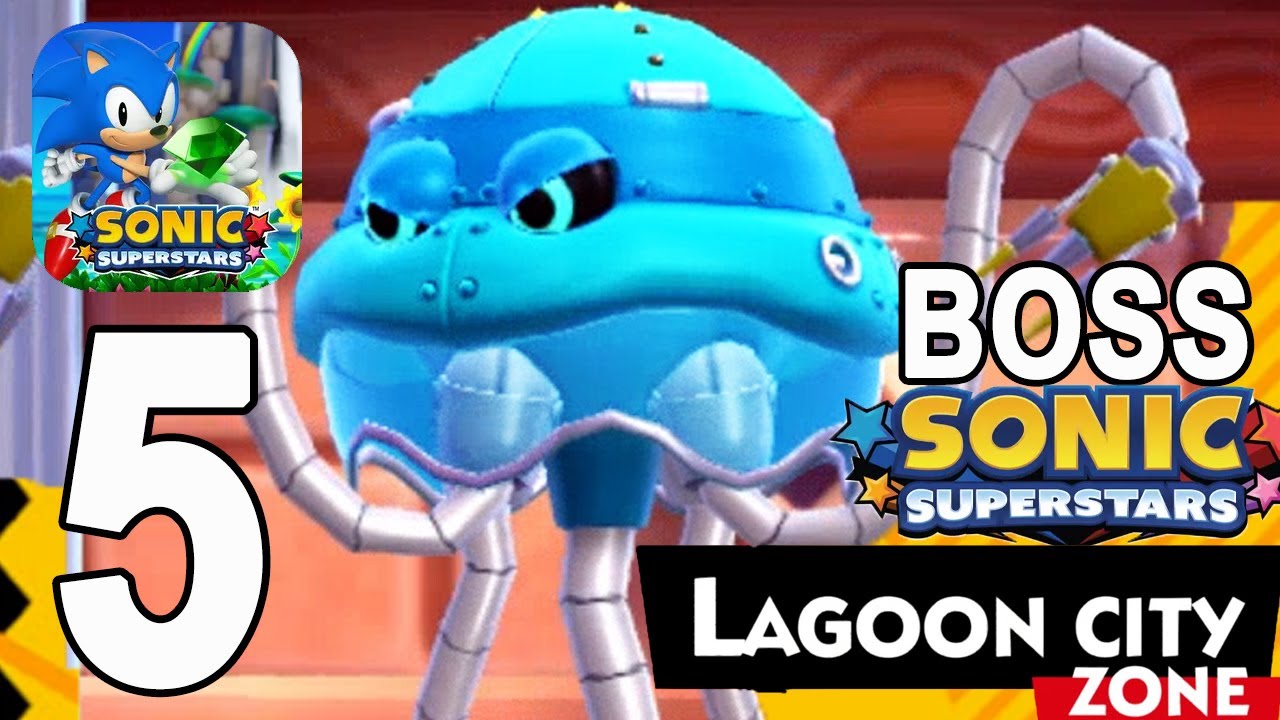 Sonic Superstars - Lagoon City Full + Boss Secrets Knuckles - Part 5 ...