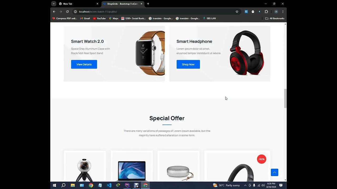 Web Design & Development Using PHP Laravel & JavaScript VueJS Day 31 - YouTube