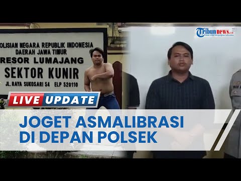 Konten Telanjang Dada dan Berjoget di Depan Kantor Polsek Kunir Lumajang, Berakhir Minta Maaf