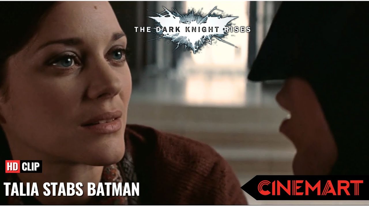 THE DARK KNIGHT RISES (2012) | Talia stabs Batman | Talia reveals ...