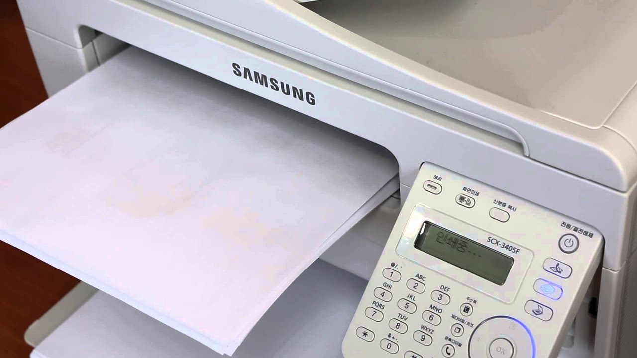 삼성 SCX-3405F - YouTube