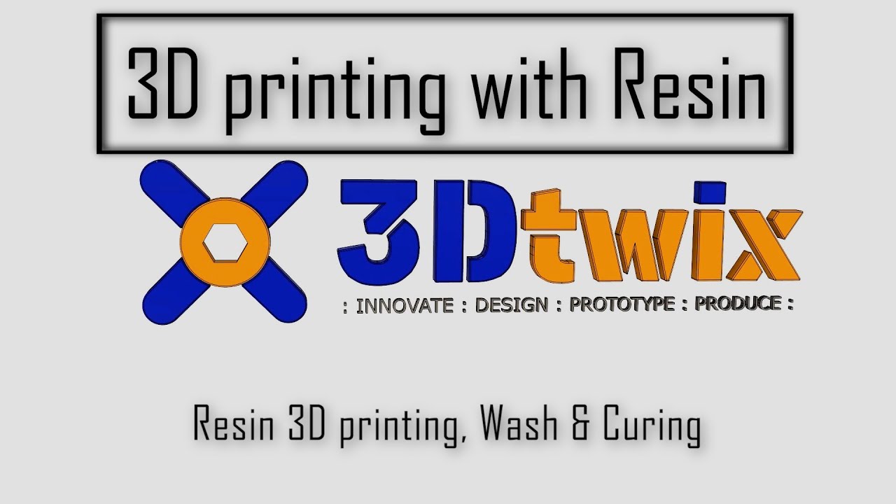 3D printing with Resin, Wash & Curing - YouTube
