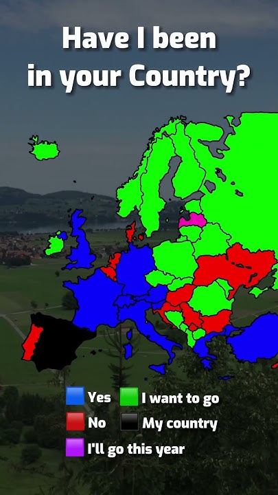 Have I been in your country map #map #geography #viral #europe #travel #edit - YouTube