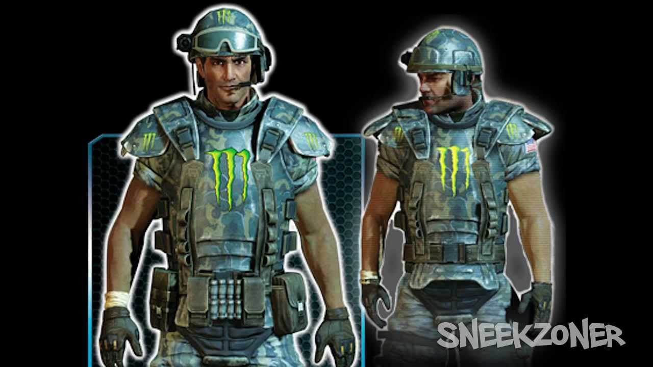 Aliens: Colonial Marines DLC Monster Energy Drink Armor - YouTube