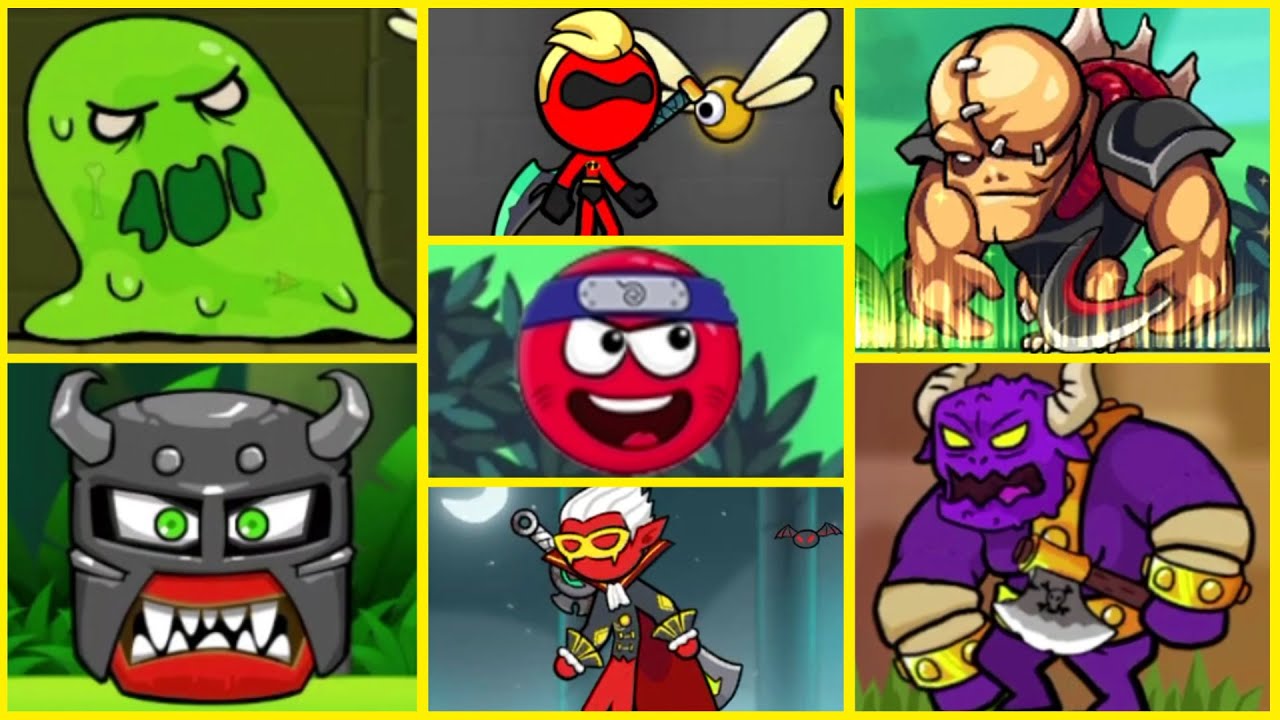 Stickman Adventure - Stickman Go - Red Ninja Hero 4 - Bounce Ball ...