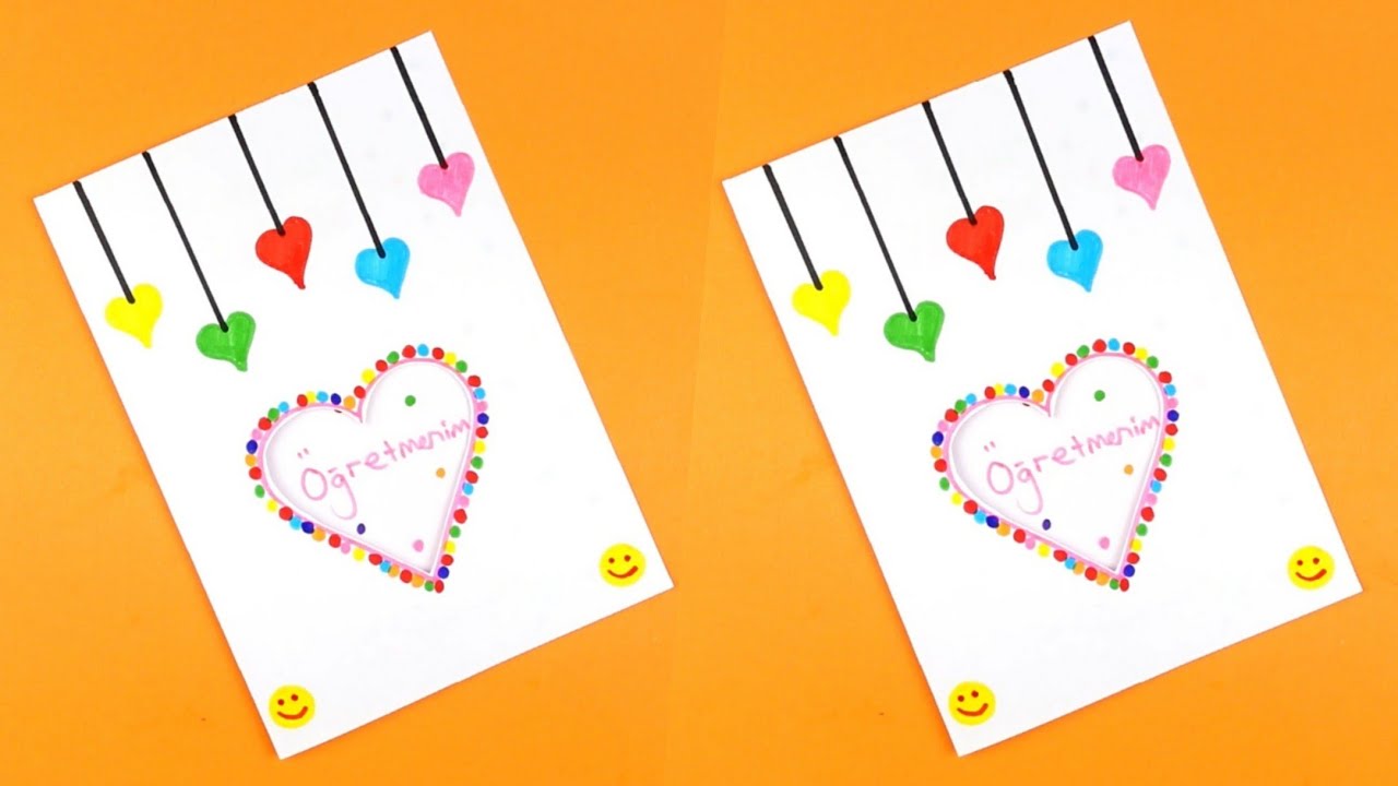 Sadece Bir Kağıttan Öğretmenler Günü Hediyesi Nasıl Yapılır? | Kolay El ...