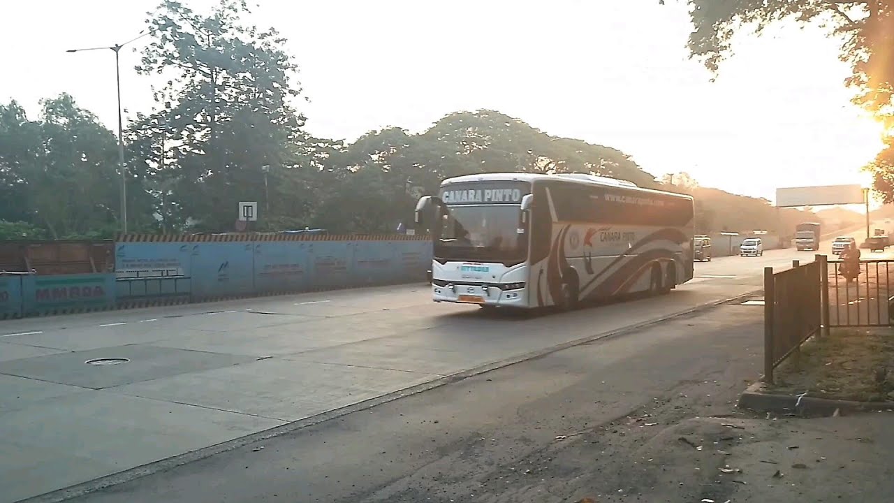 GLIMPSE OF EARLY MORNING BUSES ARRIVING IN MUMBAI - YouTube
