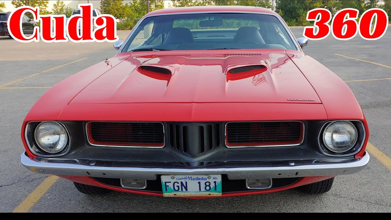 1974 Plymouth Cuda 360 4 Speed - YouTube