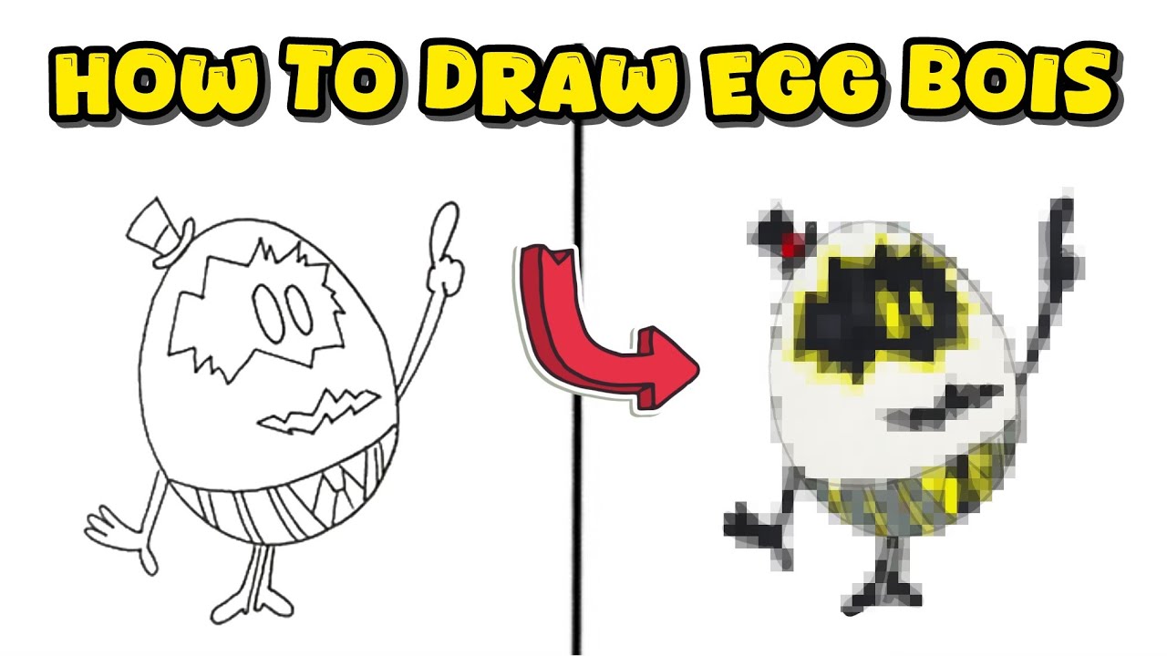 How to Draw Egg Boiz from Hazbin Hotel – Simple and Fun Cartoon Guide ...