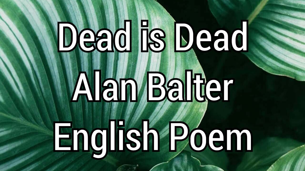 Dead is Dead by Alan Balter Info - YouTube