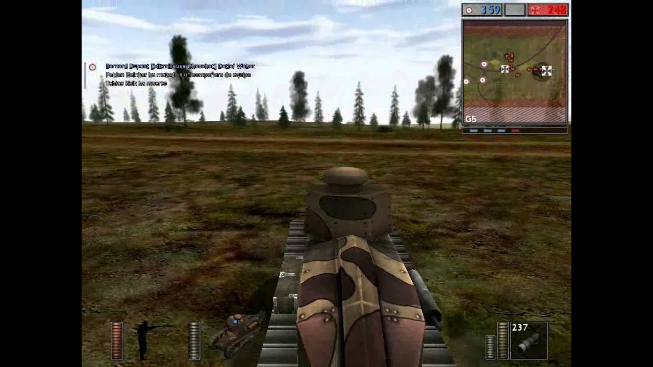 Battlefield 1942 mod battlefield 1918 map battle of giants - YouTube