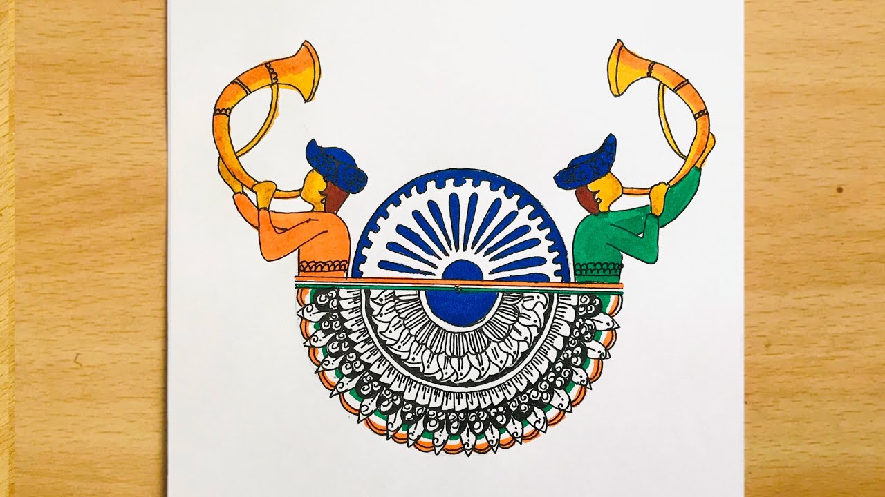 Independence Day Drawing | Mandala Art Easy - YouTube