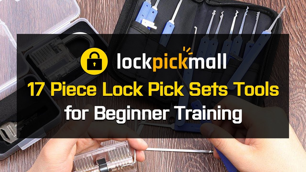 17 Piece Lock Pick Sets Tools for Beginner Training - YouTube