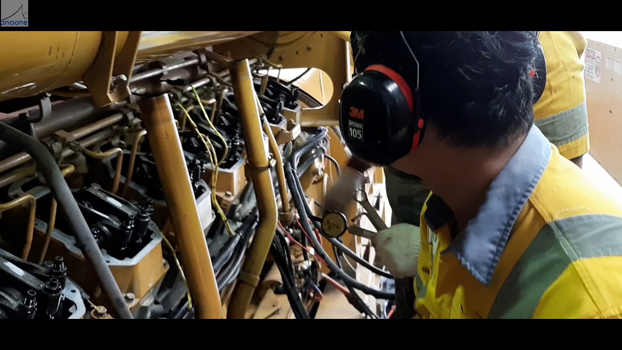 Adjust valve engine CAT 3516 di Tambang Amas - YouTube