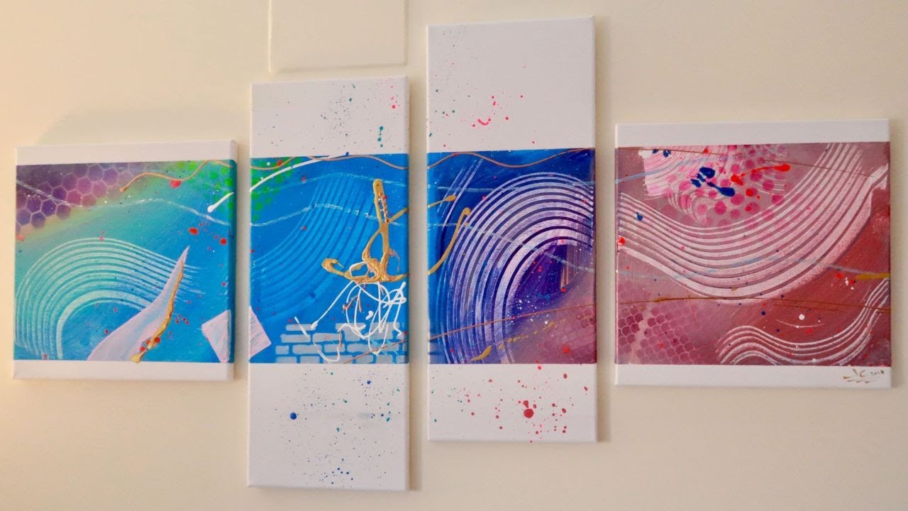 Abstract Art - Abstract Acrylic Painting - JOHN BECKLEY Inspired / 4 ...