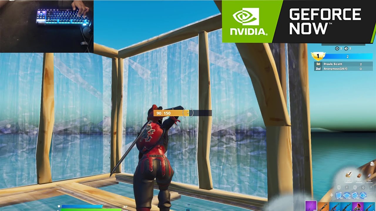 The Fastest GEFORCE NOW Fortnite Player You Will Ever See - YouTube