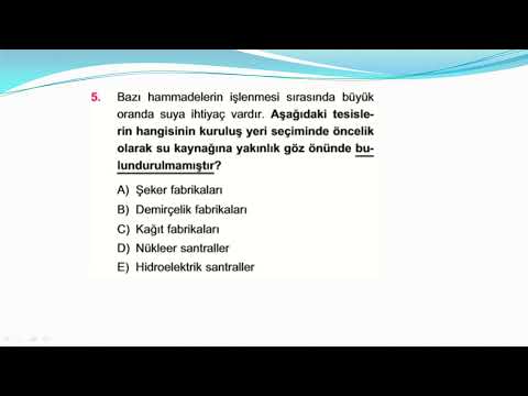 11. Sınıf Doğal ve beşeri unsurların ekonomiye etkisi test 1