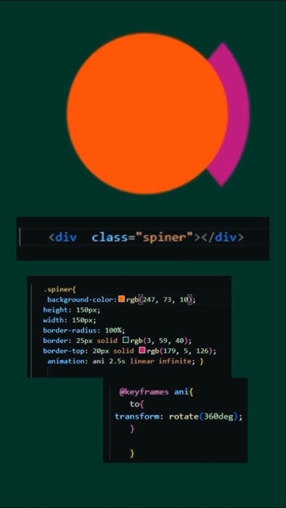 Spinner Animation Html And Css 😱😜frontend Html Css Javascript 4596