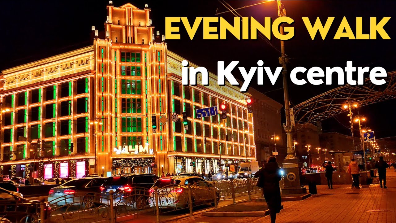 4K | Evening Walk in Kyiv Centre | Life in Ukraine | Kyiv Today | City ...